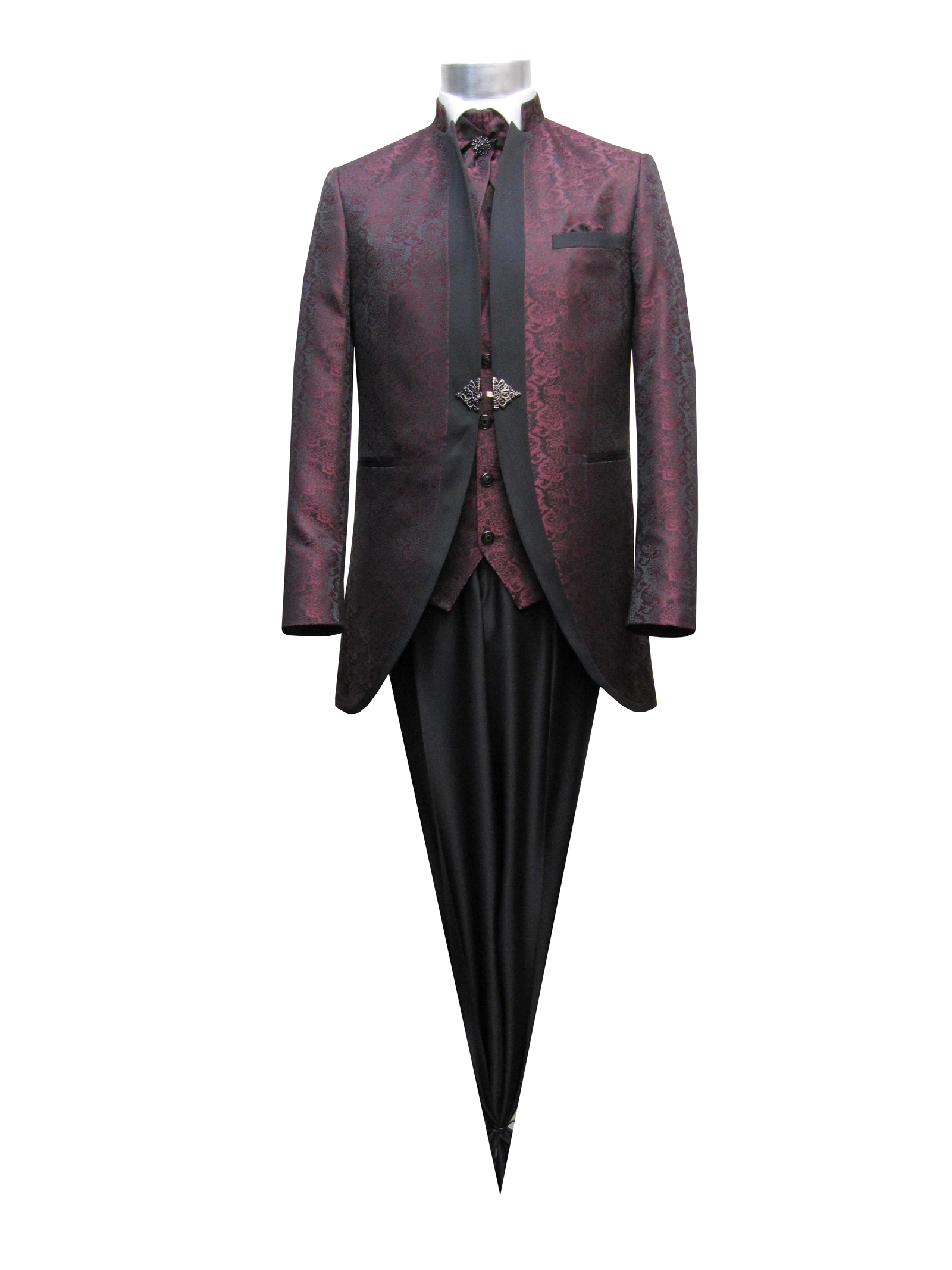 Cutaway Hochzeit Herren Anzug 6-teilig Jacquard - Köln Muga