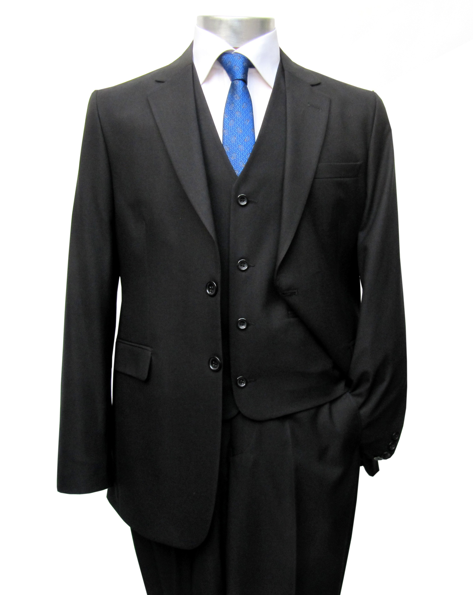 Elegante Muga Herren Anzug Schwarz - Herrenausstatter Köln